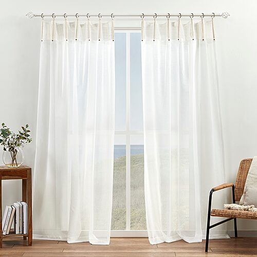 Click here for Exclusive Home Curtains Hawkins Ring Top Sheer Set... prices