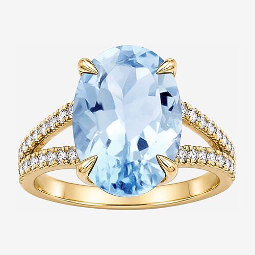 Click here for Womens Genuine Blue Topaz 14K Gold Over Silver Ova... prices