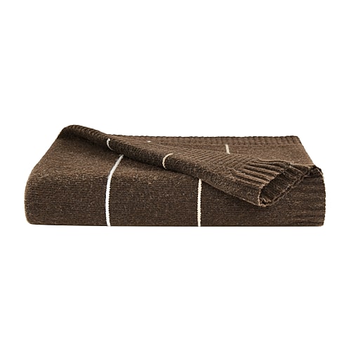Click here for Brooklyn Loom Oxford Stripe Throw  One Size  Brown prices