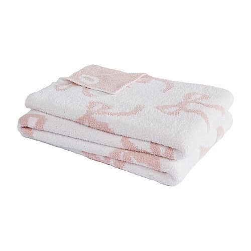 Click here for Truly Soft Cozy Bow Reversible Throw  One Size  Pi... prices