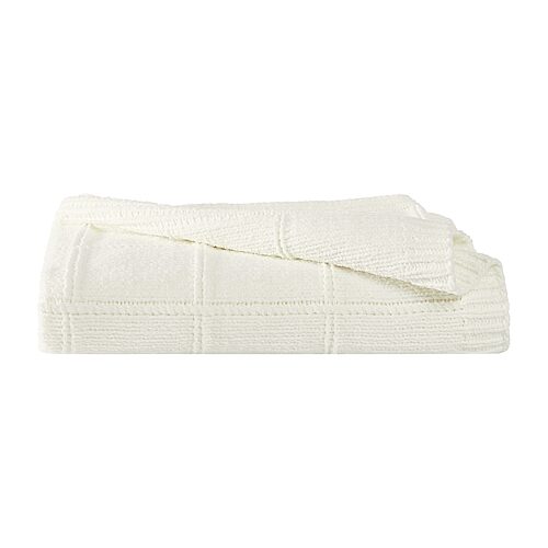 Click here for Brooklyn Loom Grid Chenille Knit Throw  One Size... prices
