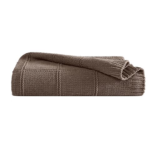 Click here for Brooklyn Loom Grid Chenille Knit Throw  One Size... prices