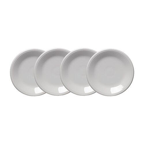 Click here for Fiesta White Classic Rim Luncheon Plates  Set of 4... prices