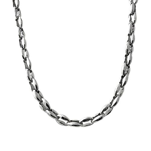 Click here for Mens Stainless Steel Necklace  One Size  Grey prices