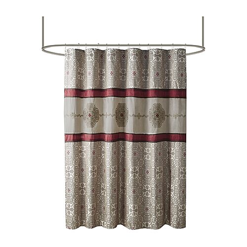 Click here for Madison Park Donovan Embroidered Shower Curtain  7... prices