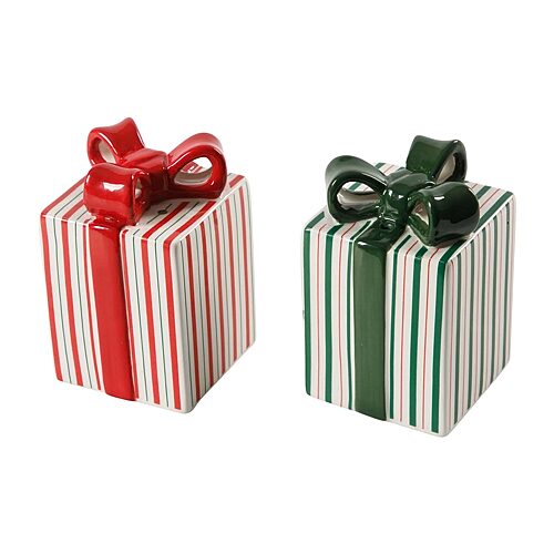 Click here for Martha Stewart Festive Bow Ceramic Salt & Pepper S... prices