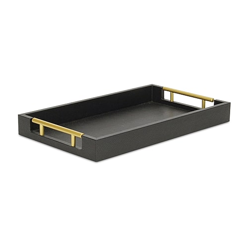 Click here for Cheungs Black Faux Snakeskin Rectangular Decorativ... prices