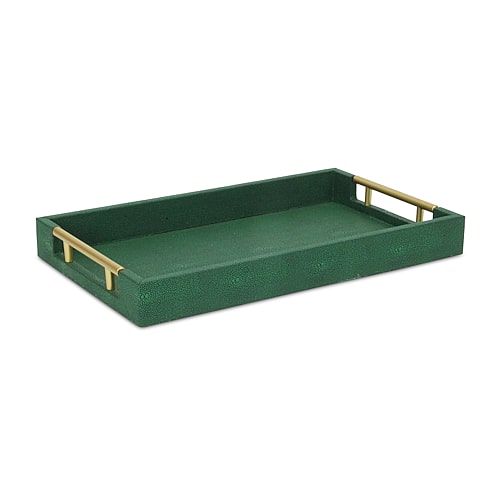 Click here for Cheungs Green Faux Shagreen Rectangular Decorative... prices