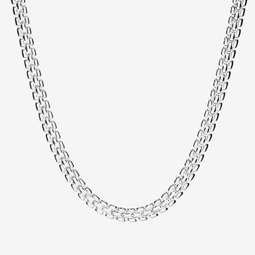 Click here for Athra Sterling Silver 18 Inch Hollow Panther Chain... prices