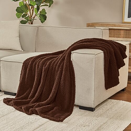 Click here for Brooklyn Loom Marshmallow Sherpa Throw  One Size... prices