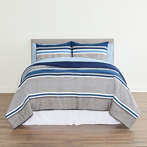 Click here for Home Expressions Morgan Stripe Complete Bedding Se... prices