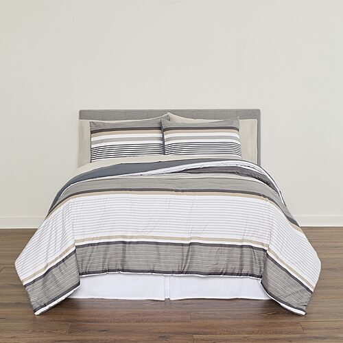 Click here for Home Expressions Morgan Stripe Complete Bedding Se... prices
