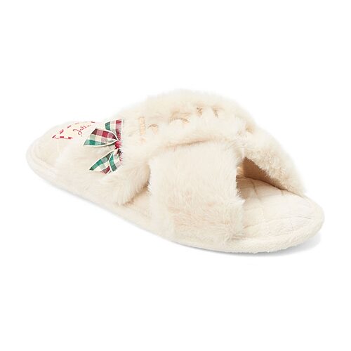Click here for Dearfoams Mama Fur Womens Slip-On Slippers  Small... prices