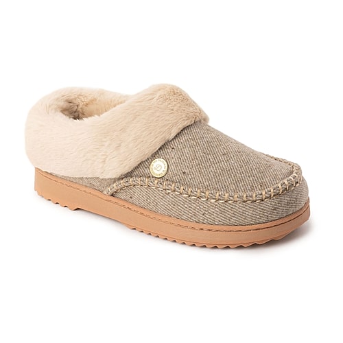 Click here for Dearfoams Nyla Moc Toe Womens Moccasin Slippers  S... prices