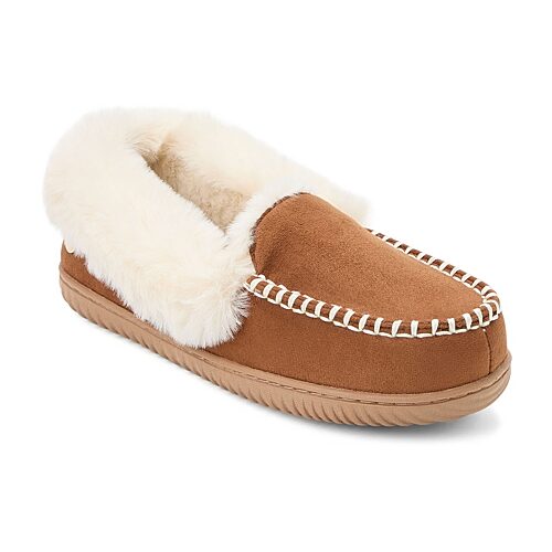 Click here for Dearfoams Ryland Cabin Moc Womens Moccasin Slipper... prices