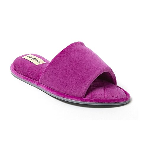 Click here for Dearfoams Beatrice Velour Womens Slip-On Slippers... prices