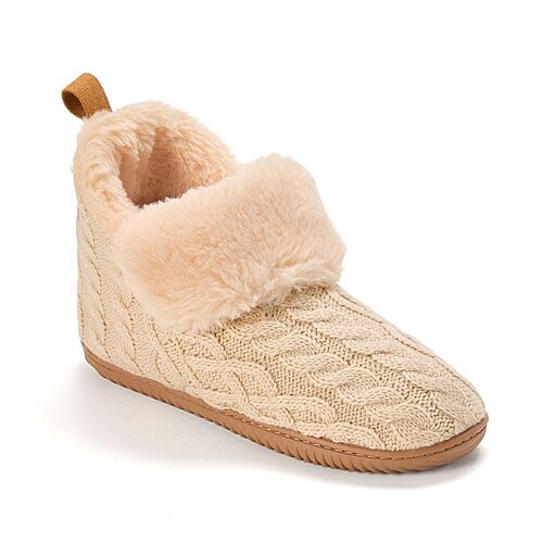 Click here for Dearfoams Moritz Energy Returnie Womens Bootie Sli... prices