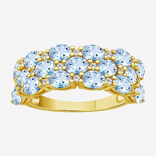 Click here for (I-J / I2-I3) Womens 2MM 1/8 CT. T.W. Genuine Blue... prices