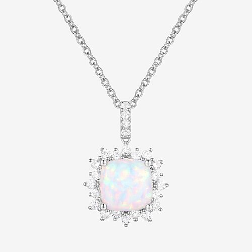 Click here for Yes Please! Womens Lab Created White Opal Sterling... prices