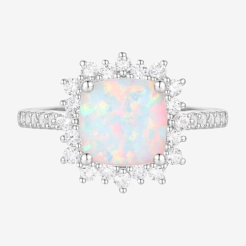 Click here for Yes Please! Womens Lab Created White Opal Sterling... prices