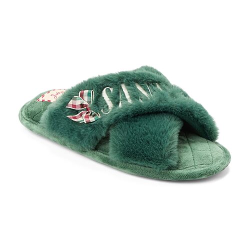 Click here for Dearfoams Mama Fur Womens Slip-On Slippers  X-larg... prices