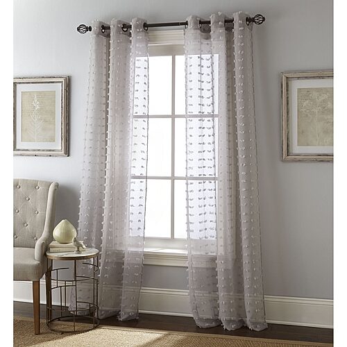 Click here for Stratford Park Athena Grommet Top Sheer Set of 2 C... prices
