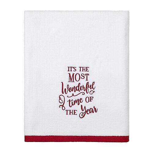 Click here for Avanti Sparkle Holiday Bath Towel  One Size  White prices