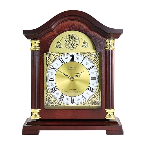 Click here for Megagoods 14.5 Redwood Black Mantel Clock  One Siz... prices