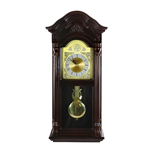 Click here for Bedford Clock Collection 25.25 Antique Mahogany Ch... prices
