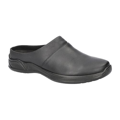 Easy Street Womens Janalee Comfort Mules Flats - Black