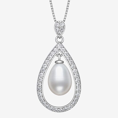 Click here for Womens White Cultured Freshwater Pearl Sterling Si... prices