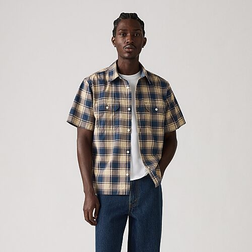 Click here for Levis Mens Short Sleeve Regular Fit Button-Down Sh... prices