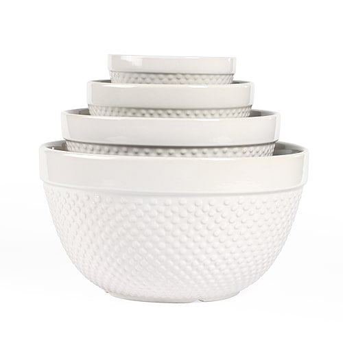 Tabletops Unlimited 4-pc. Mixing Bowl  One Size  White
