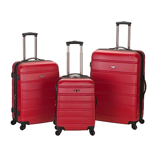 Click here for Rockland Melbourne 3-Pc. Hardside Luggage Set - Re... prices