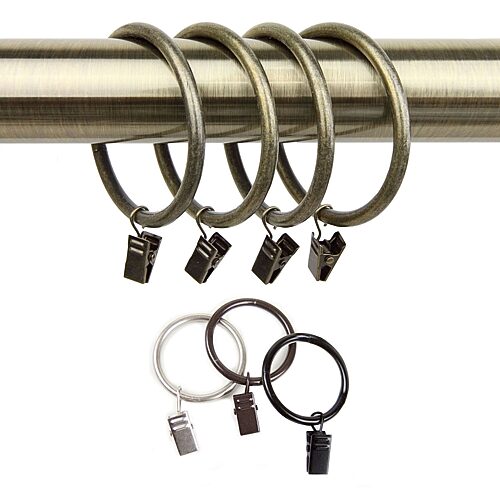 Click here for Rod Desyne Set of 10 Heavy-Duty 2Â½ Curtain Clip R... prices