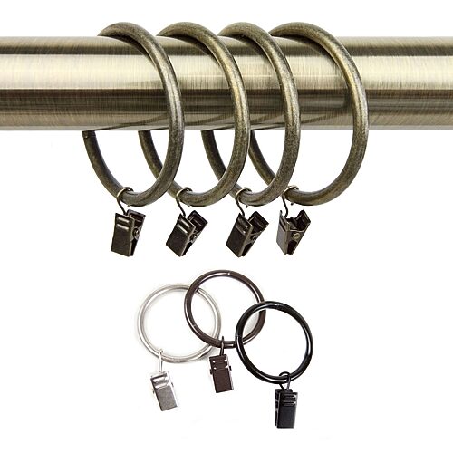 Click here for Rod Desyne Set of 10 Heavy-Duty 2Â½ Curtain Clip R... prices
