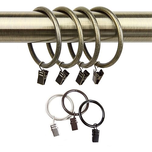 Click here for Rod Desyne Set of 10 Heavy-Duty 2Â½ Curtain Clip R... prices