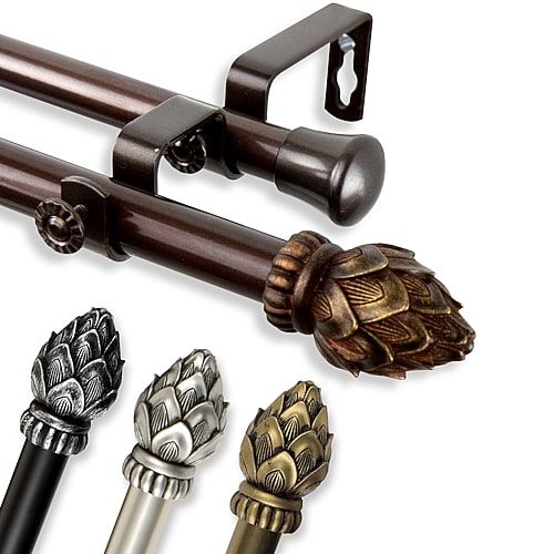 Click here for Rod Desyne Bud 13/16 Adjustable Double Curtain Rod... prices