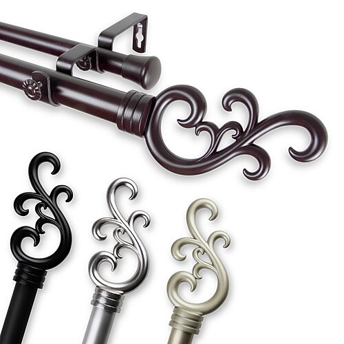 Click here for Rod Desyne Madeline 1 Adjustable Double Curtain Ro... prices
