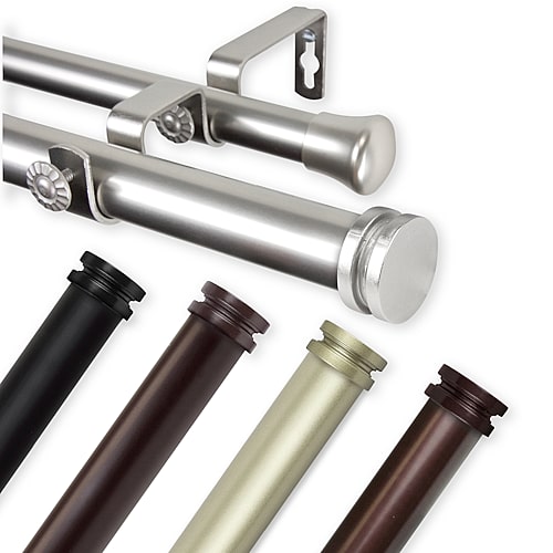 Click here for Rod Desyne Bun Double Curtain Rod  One Size  Yello... prices