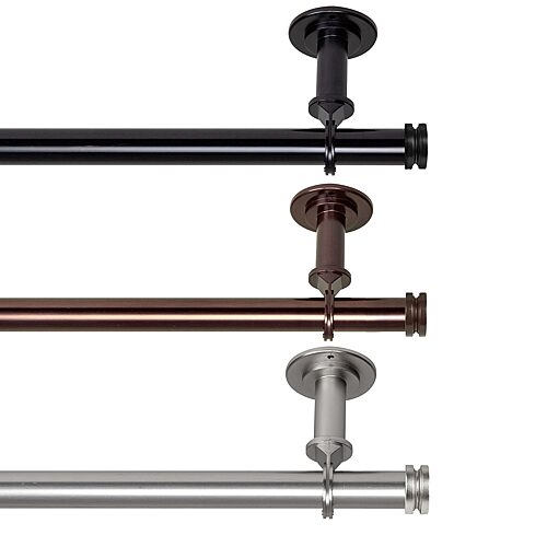 Click here for Rod Desyne Bun Ceiling Curtain Rod  One Size  Silv... prices