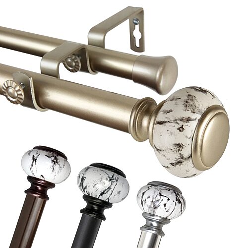 Click here for Rod Desyne Kelly Double Curtain Rod  One Size  Bro... prices