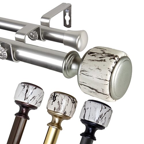 Click here for Rod Desyne Josephine Double Curtain Rod  One Size... prices
