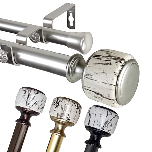 Click here for Rod Desyne Josephine Double Curtain Rod  One Size... prices