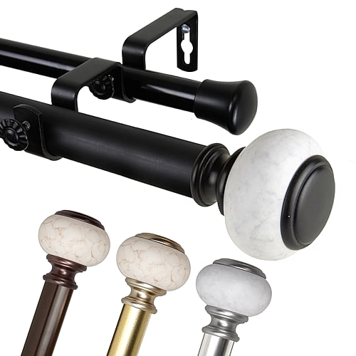 Click here for Rod Desyne Vernon Double Curtain Rod  One Size  Si... prices