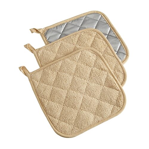 Click here for Design Imports Terry Kitchen 3-pc. Pot Holder Set... prices