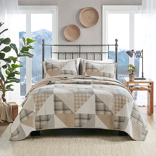 Click here for Woolrich Olsen Oversized Cotton 3-pc. Quilt Set  O... prices