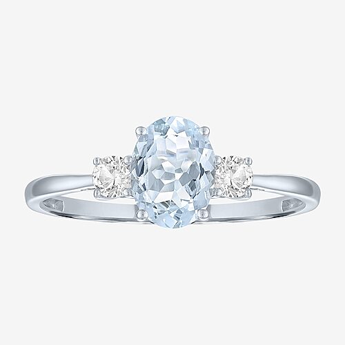 Click here for Gemstone 10K Gold 3-Stone Oval Cocktail Ring  9  A... prices
