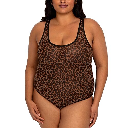 Click here for Curvy Couture Sheer Mesh Bodysuit- 1372  Xx-large... prices