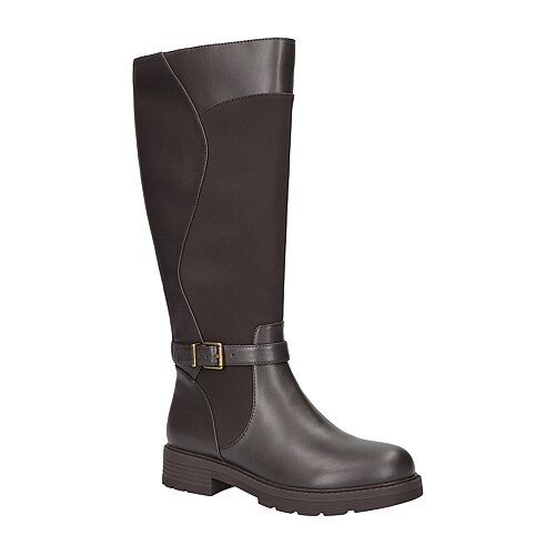 Click here for Easy Street Womens Erica Stacked Heel Riding Boots... prices